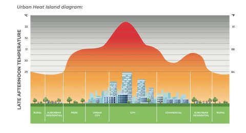 Green Roofs And The Urban Heat Island Effect | Green Roof Organisation